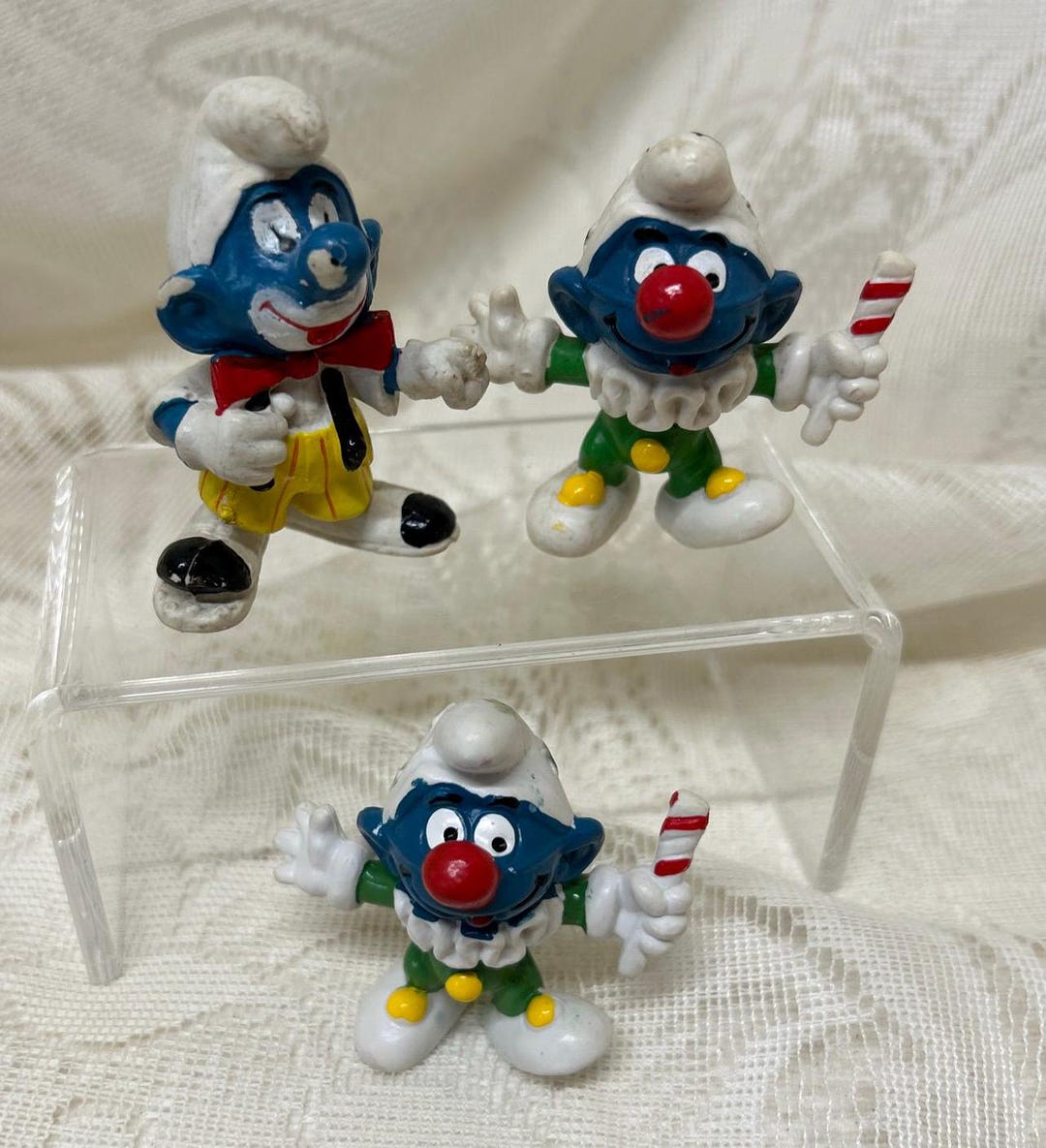 Vintage Peyo Schleich Smurfs PVC Smurfs Clowns, 3 Circus Clowns 1977 ...