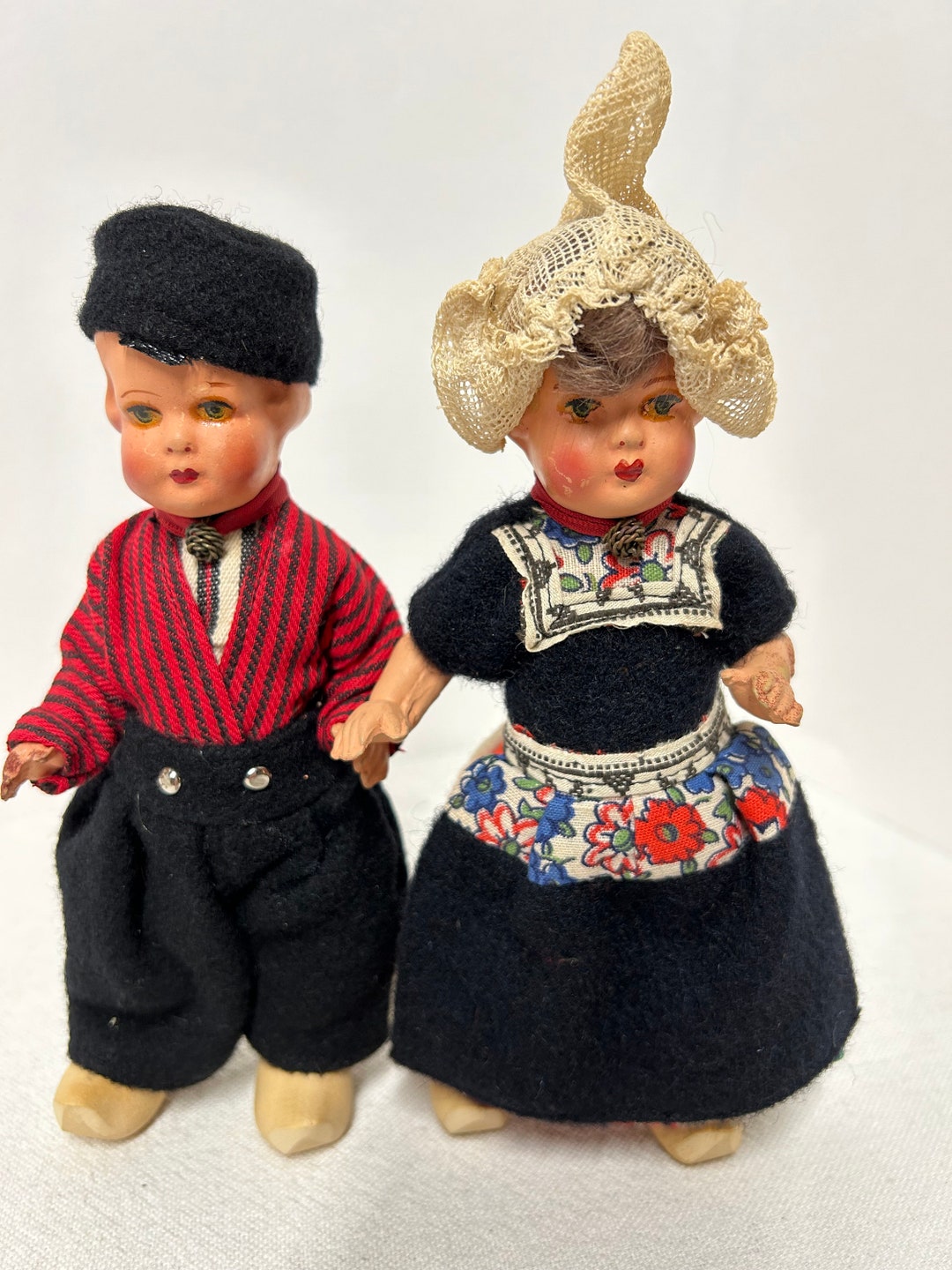 Dutch Dolls by V.d. Brink Wormer, Made in Holland. Composition Dolls ...