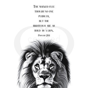 Digital Download: Proverb 28 Bible Verse Print, the Wicked Flee, the ...