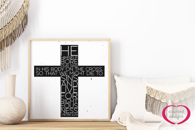 Digital Download: 1 Peter 2 Bible Verse Print, Scripture Print ...