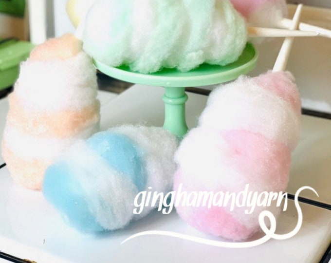 Faux Cotton Candy Fake Cotton Candy Wand Whimsical Cotton Candy ...