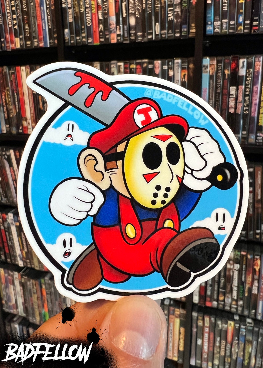 Mario Jason Mash up Sticker - Etsy