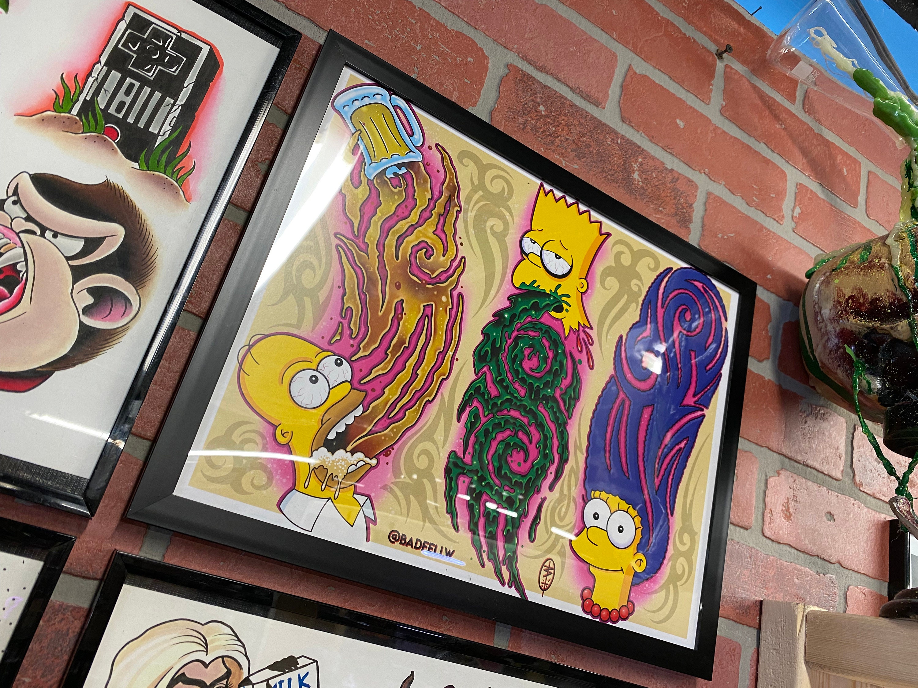 Simpsons Tribal Tattoo Flash Sheet - Etsy