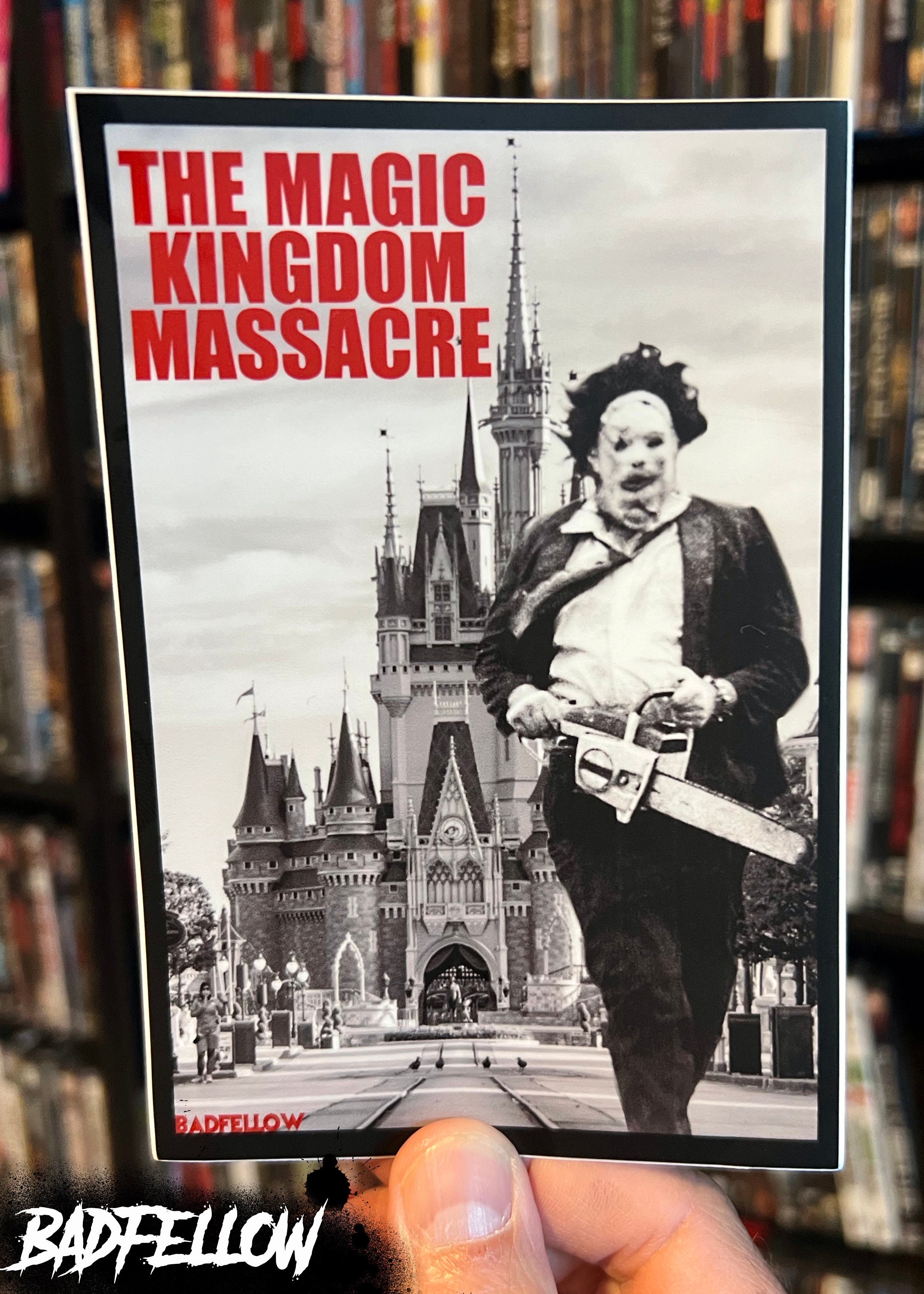 The Magic Kingdom Massacre Leatherface Sticker - Etsy