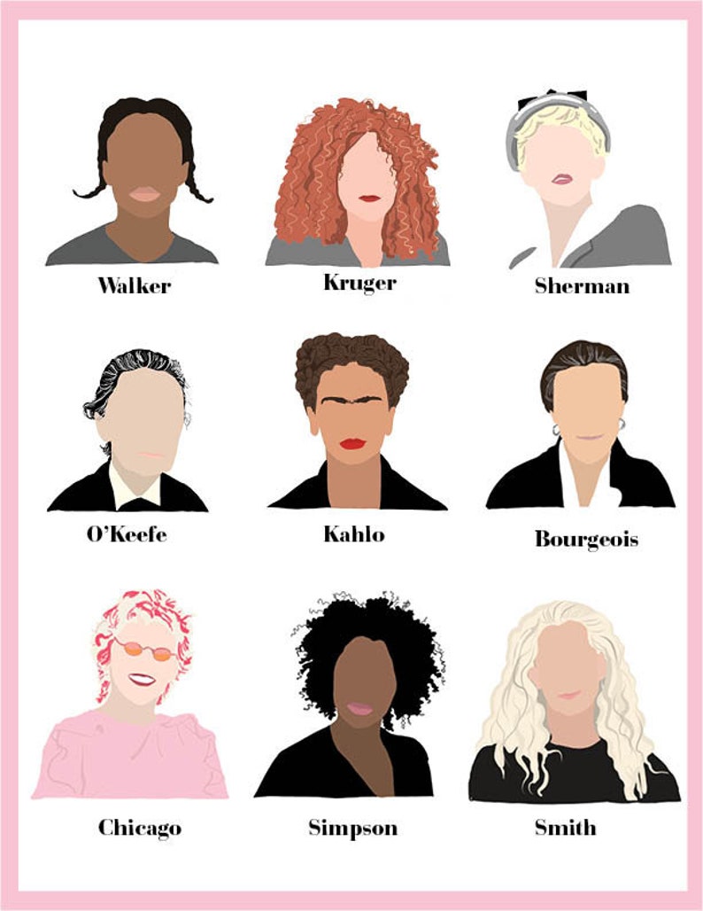 Strong Female Artists Poster - Etsy
