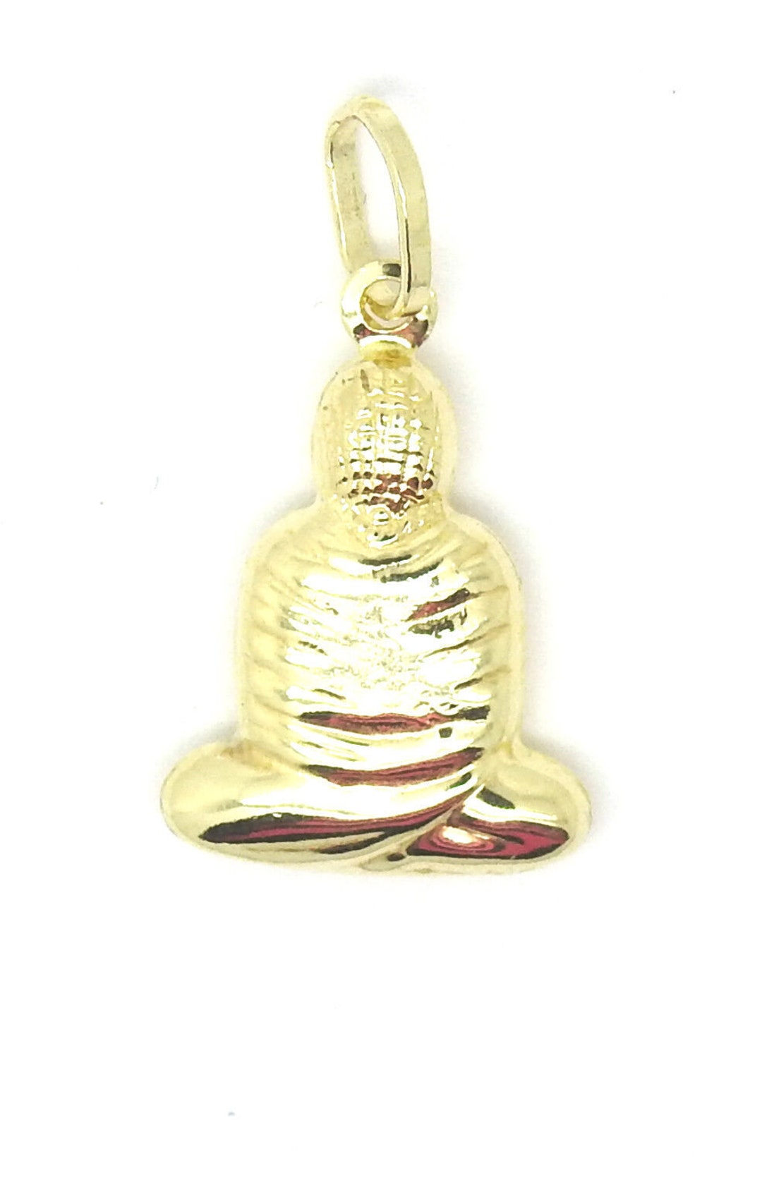 9ct Yellow Gold Sitting Buddha / Buddhist Virasana Pose Pendant / Charm ...