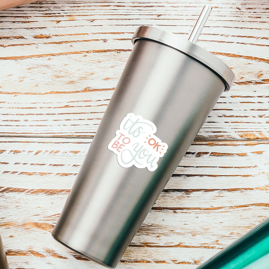 It's ok to be you stickers motivational waterproof | Etsy