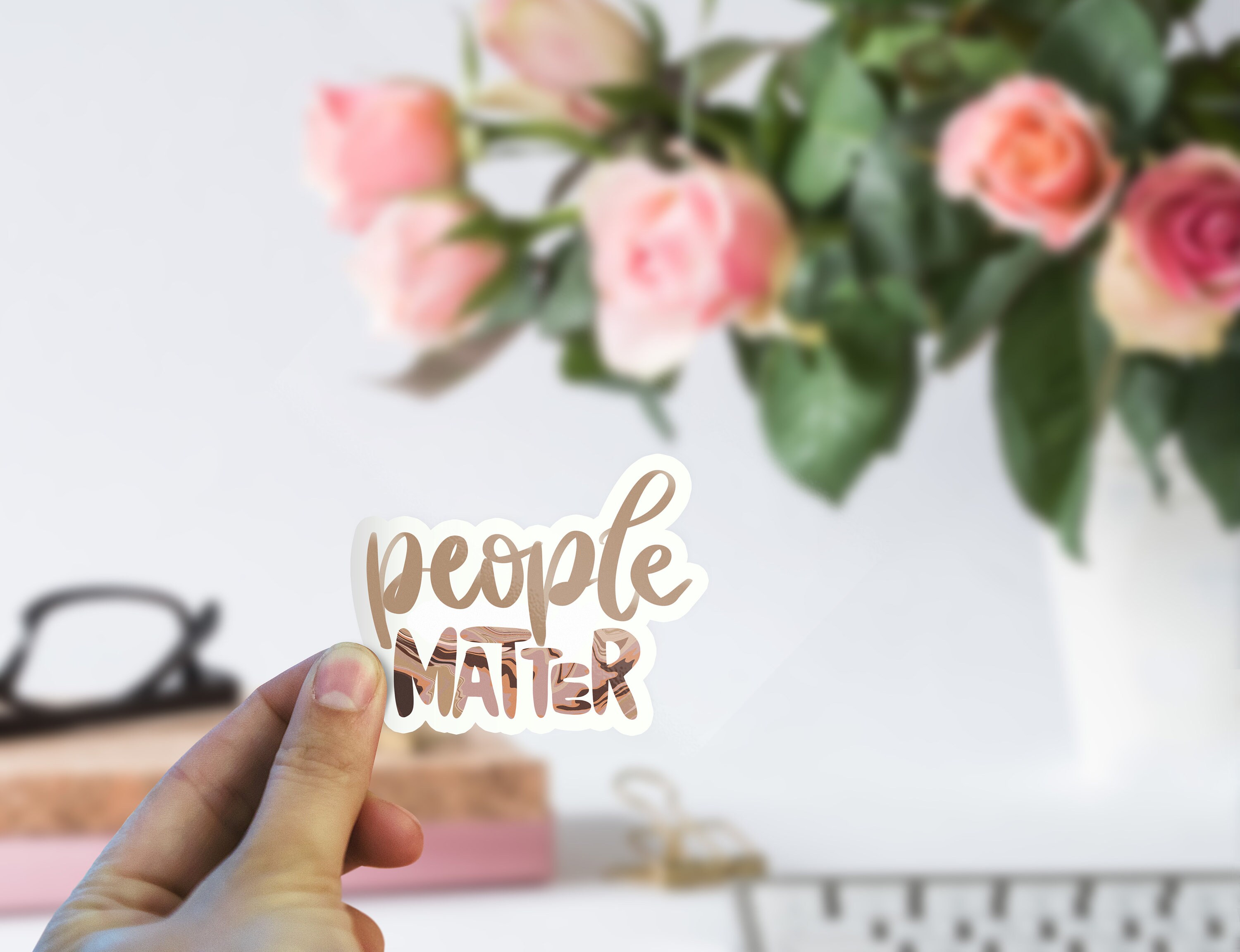 People Matter Stickers Black Lives Matter Waterproof Sticker | Etsy