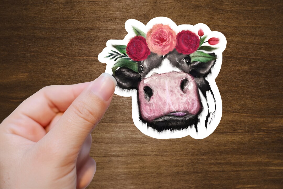 Heifer Sticker Cow Sticker Animal Water Bottle Sticker - Etsy