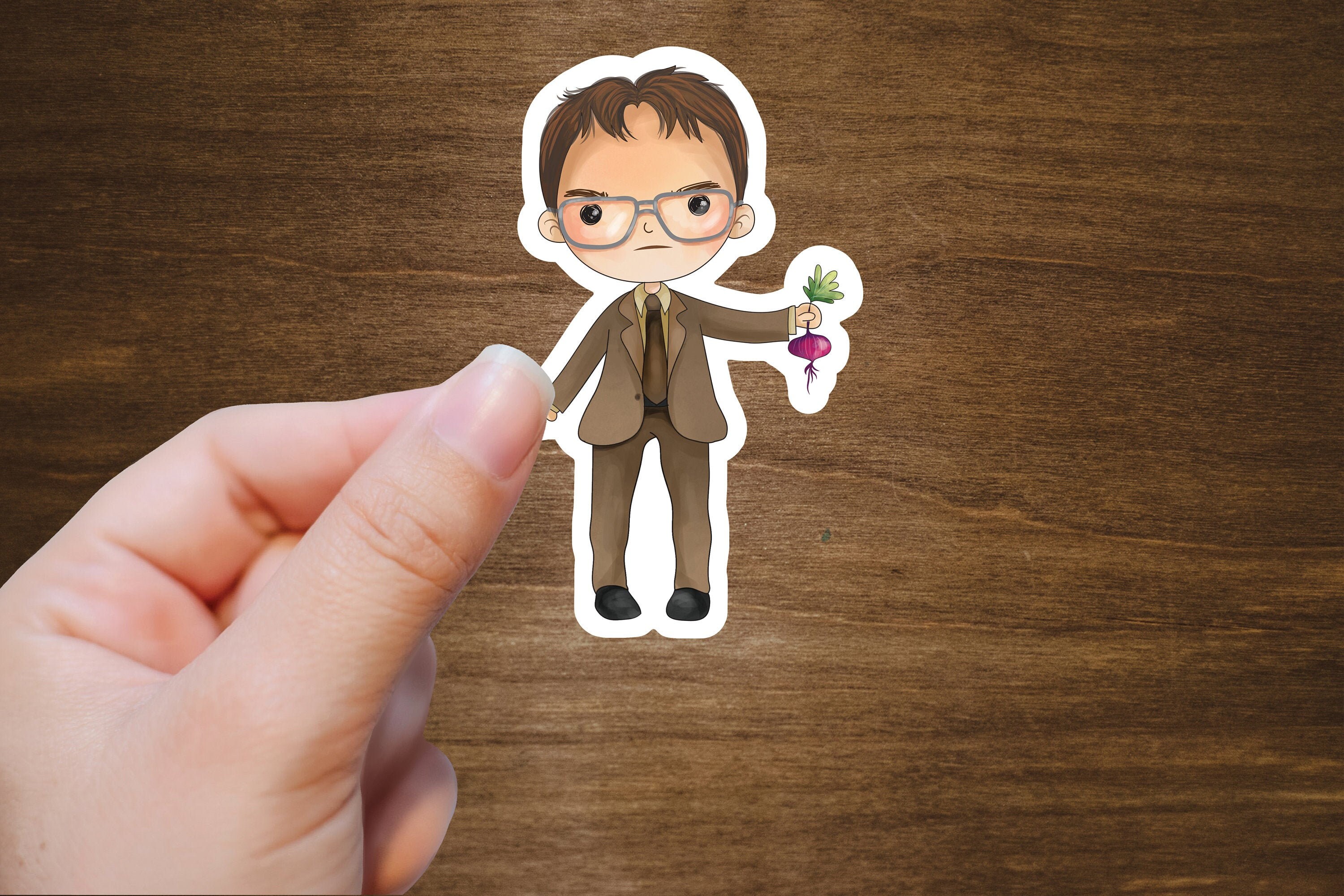 The Office Inspired Sticker Dwight Sticker Dunder Mifflin | Etsy