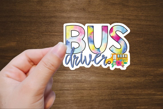 Bus Driver Sticker Best Bus Driver Sticker Water Bottle - Etsy