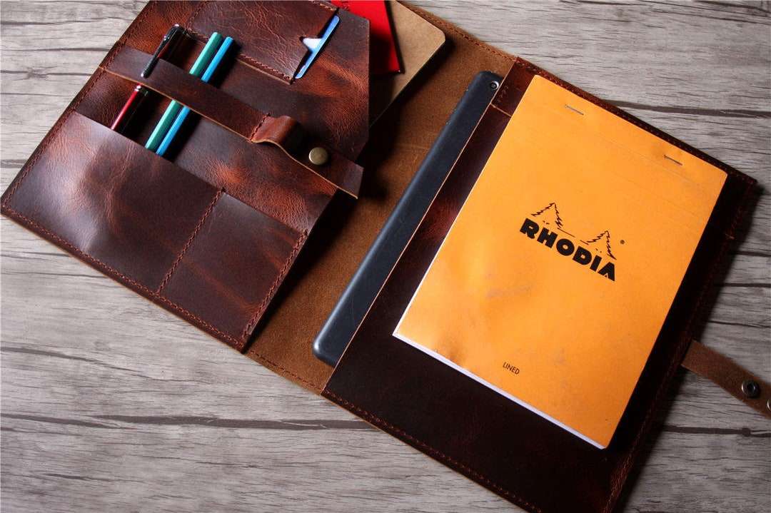 Handmade Leather Portfolio: A4 Planner Organizer, Personalized - Etsy