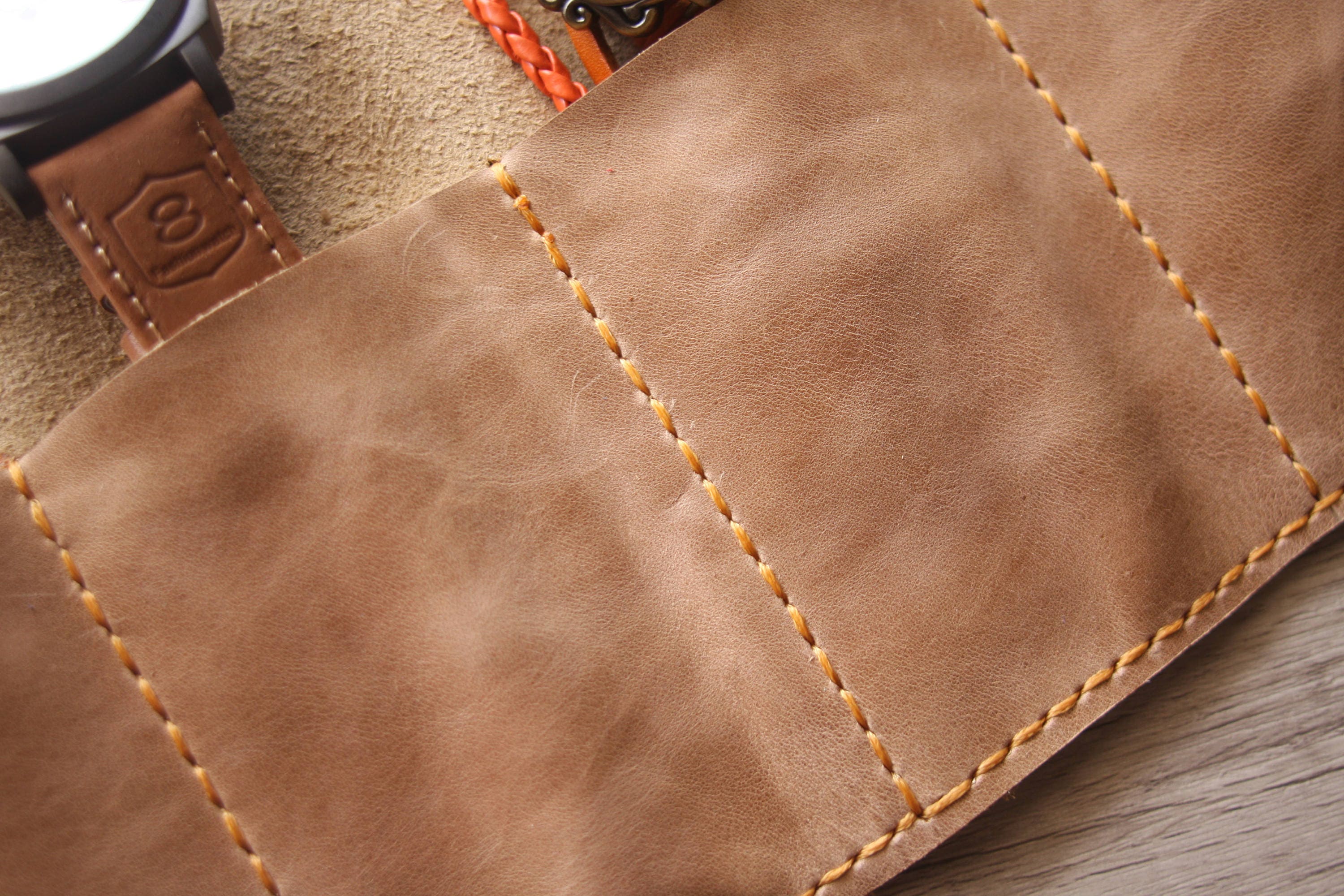 Leather Watch Case Tool Roll Hand Stitched Watch Sleeve Pen - Etsy