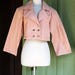 1980s 1990s Dusty Pink Cropped Relaxed Fit Jacket // 80s 90s Cotton ...