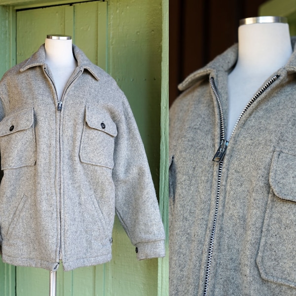 Grey Wool Coat - Etsy