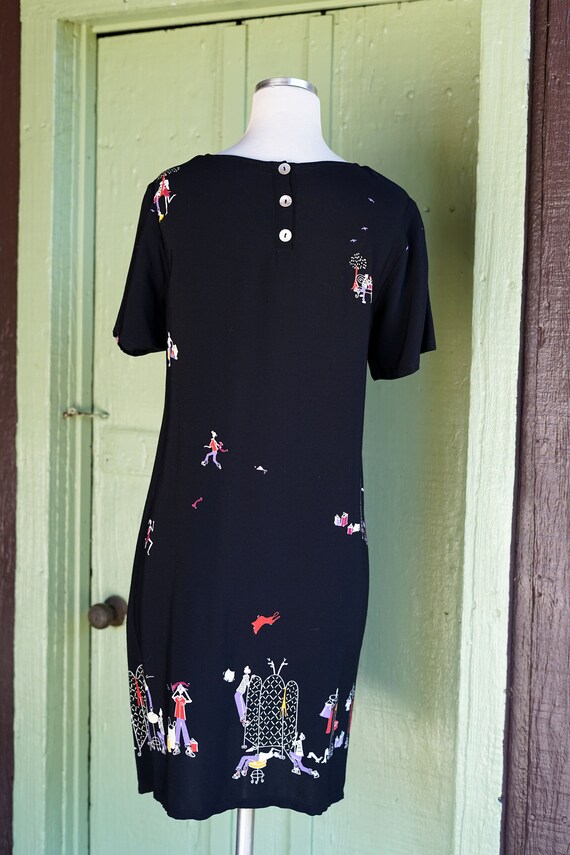 1990s David Dart Collection Shopping Scene Black Shor… - Gem