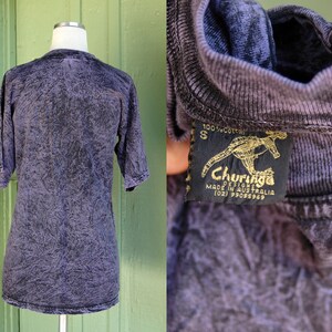 1990s Purple Black Australian Indigenous Tourist Souvenir Tee Shirt ...