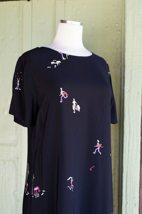 1990s David Dart Collection Shopping Scene Black Shor… - Gem