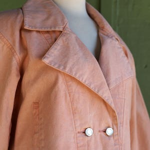 1980s 1990s Dusty Pink Cropped Relaxed Fit Jacket // 80s 90s Cotton ...
