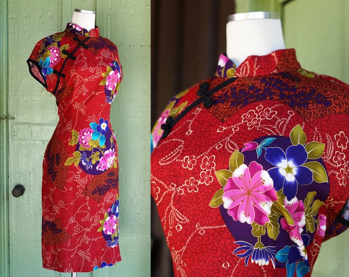 Bust 36 Cheongsam Mandarin Dress Sewing Pattern - Long or Short Asian ...