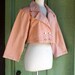 1980s 1990s Dusty Pink Cropped Relaxed Fit Jacket // 80s 90s Cotton ...