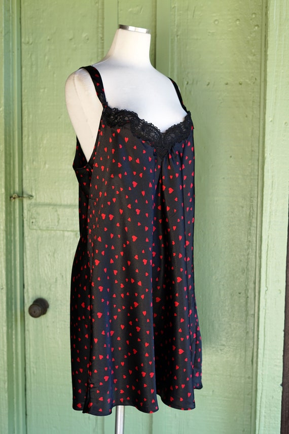 1990s 2000s Morgan Taylor Intimates Black Bias Cut Sh… - Gem