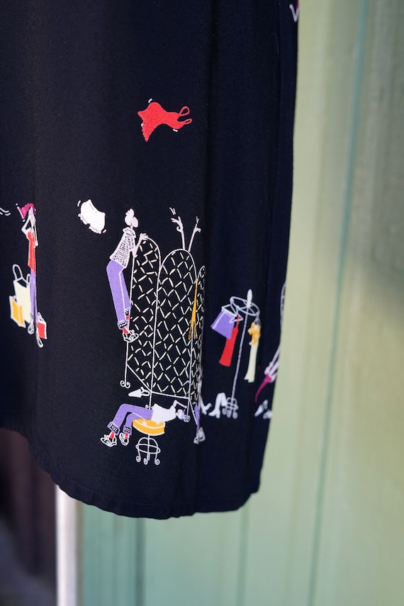 1990s David Dart Collection Shopping Scene Black Shor… - Gem