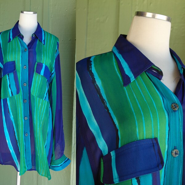 90s Blouse - Etsy