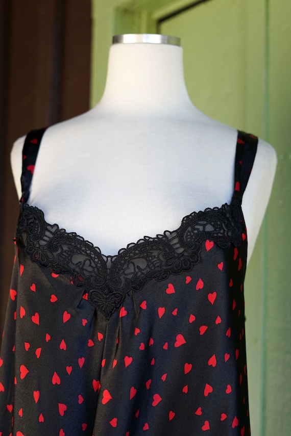 1990s 2000s Morgan Taylor Intimates Black Bias Cut Sh… - Gem