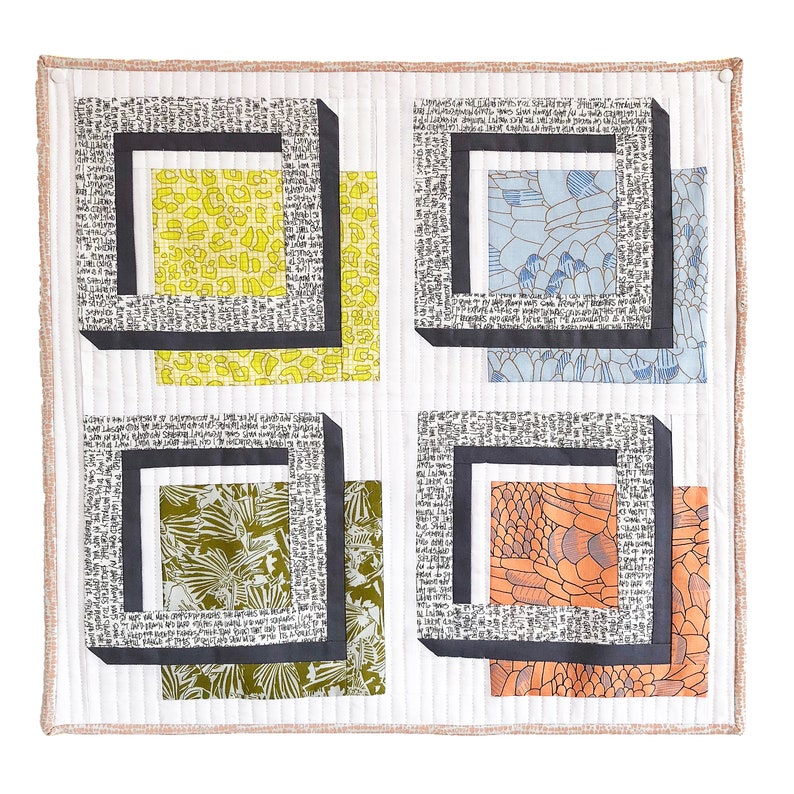 PDF 3D Block Pattern -3D Squares Foundation Pieced Patten Downloadable ...