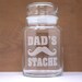 Dad's Stache Etched Treat Jar Cookie Jar Christmas - Etsy