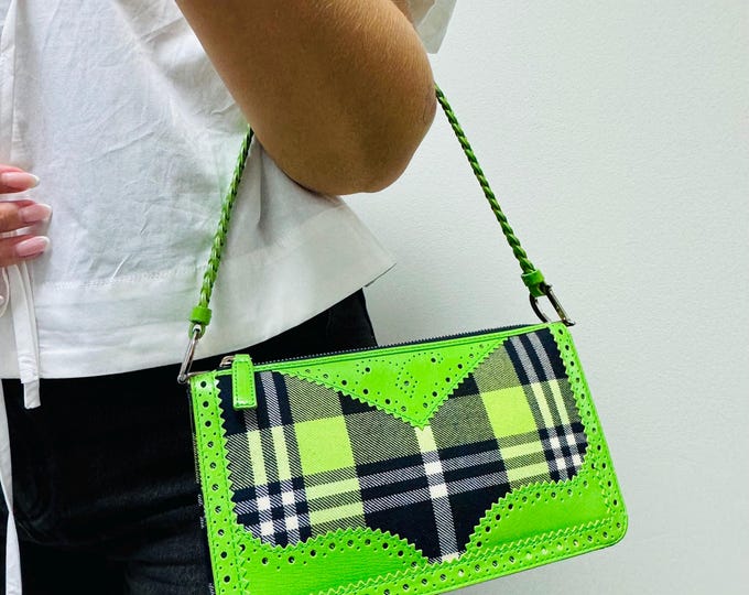 Dior Galliano Neon Green Shoulder Pochette - Etsy