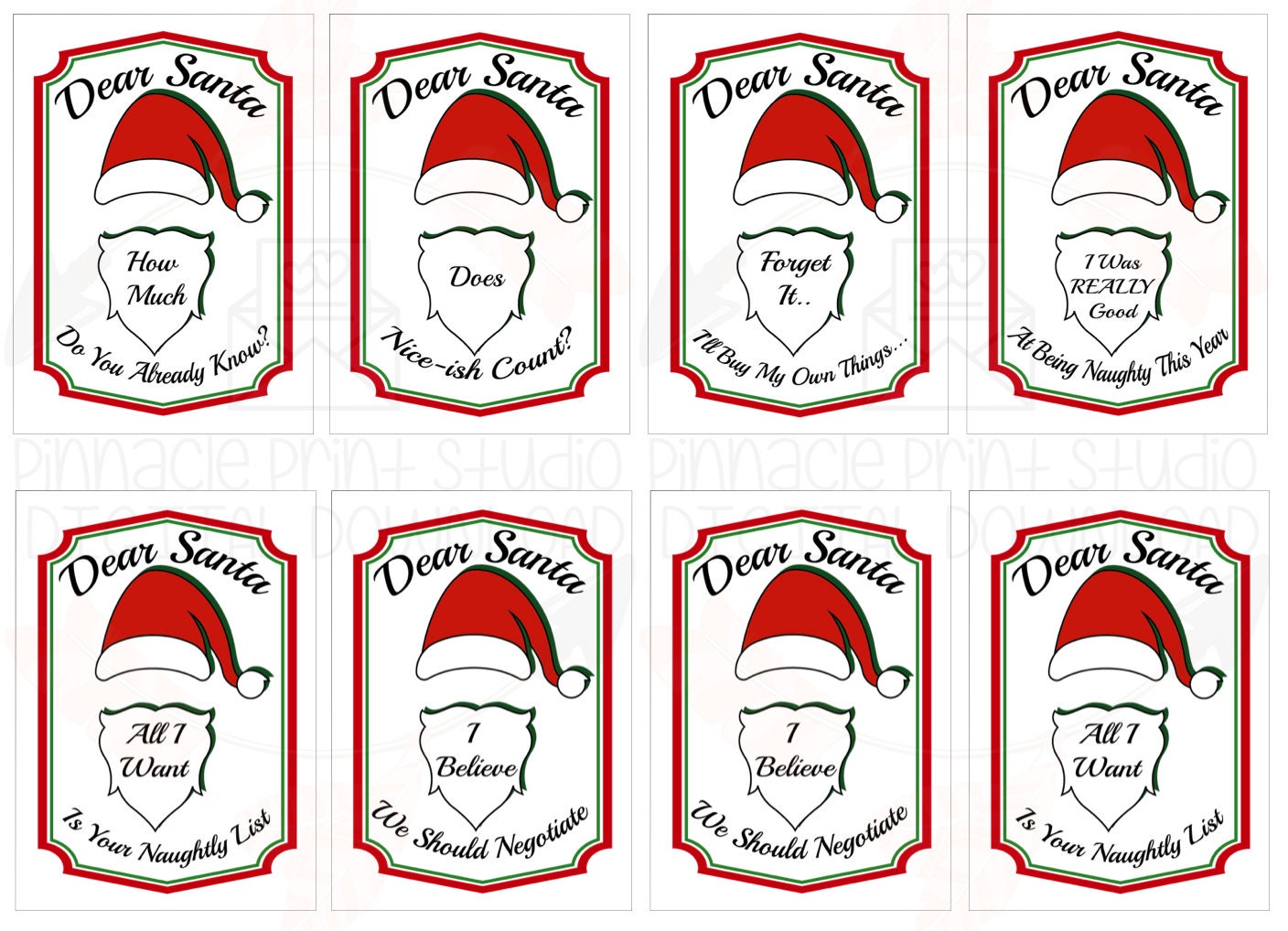 Dear Santa Bottle Labels DIGITAL DOWNLOAD Christmas Holiday - Etsy UK