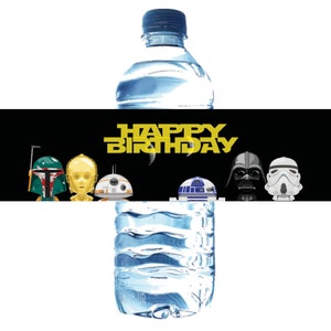 Star Wars Water Bottle Labels Digital Download - Etsy