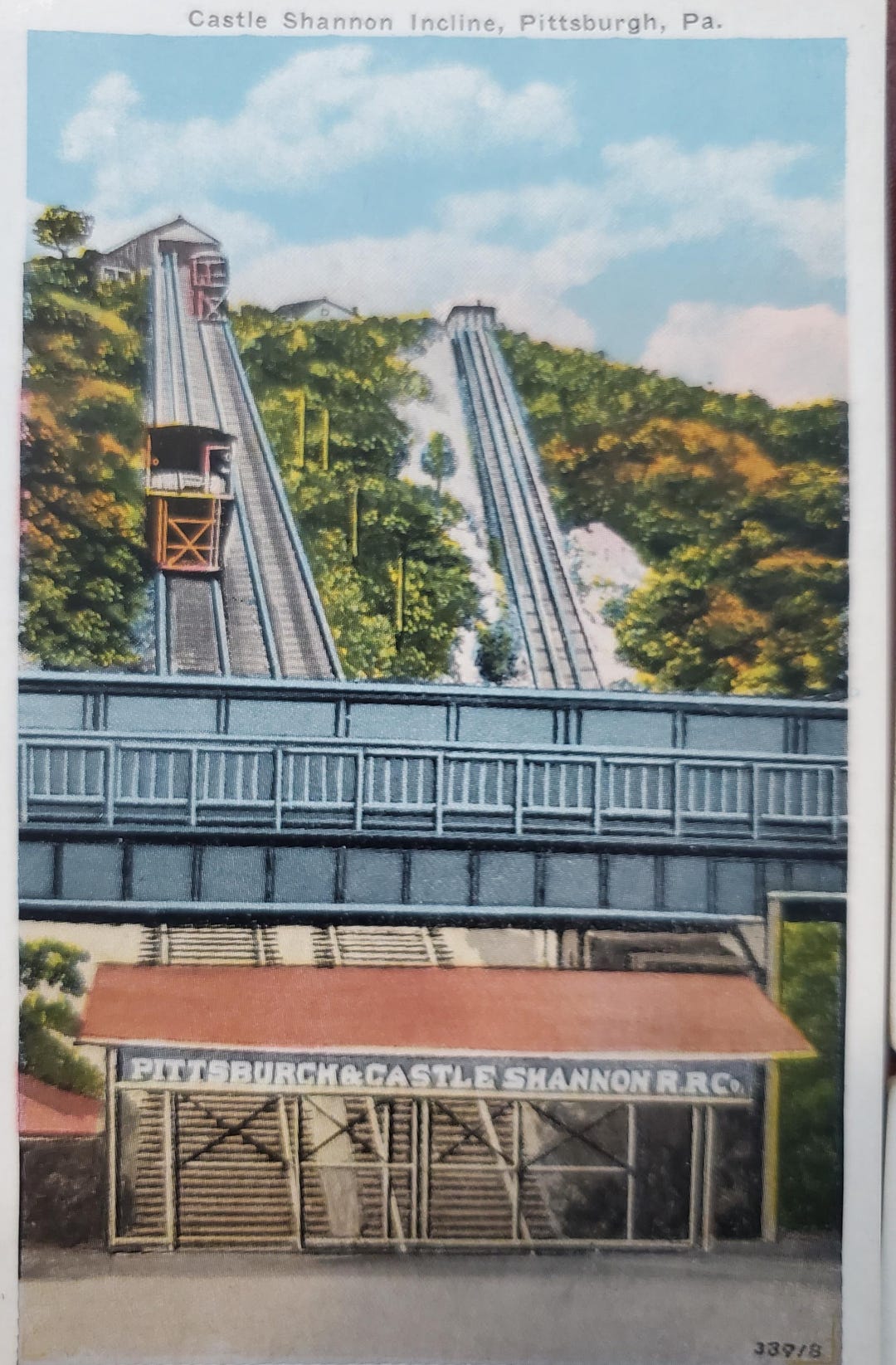 Castle Shannon Incline, Pittsburg, Pennsylvania, Vintage Color ...