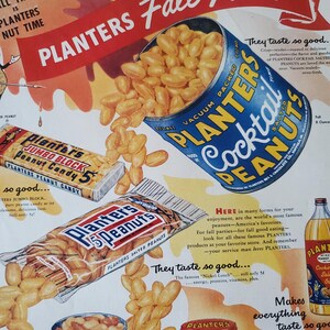Planters Peanuts Fall Fiesta Vintage Magazine Advertisement With a ...