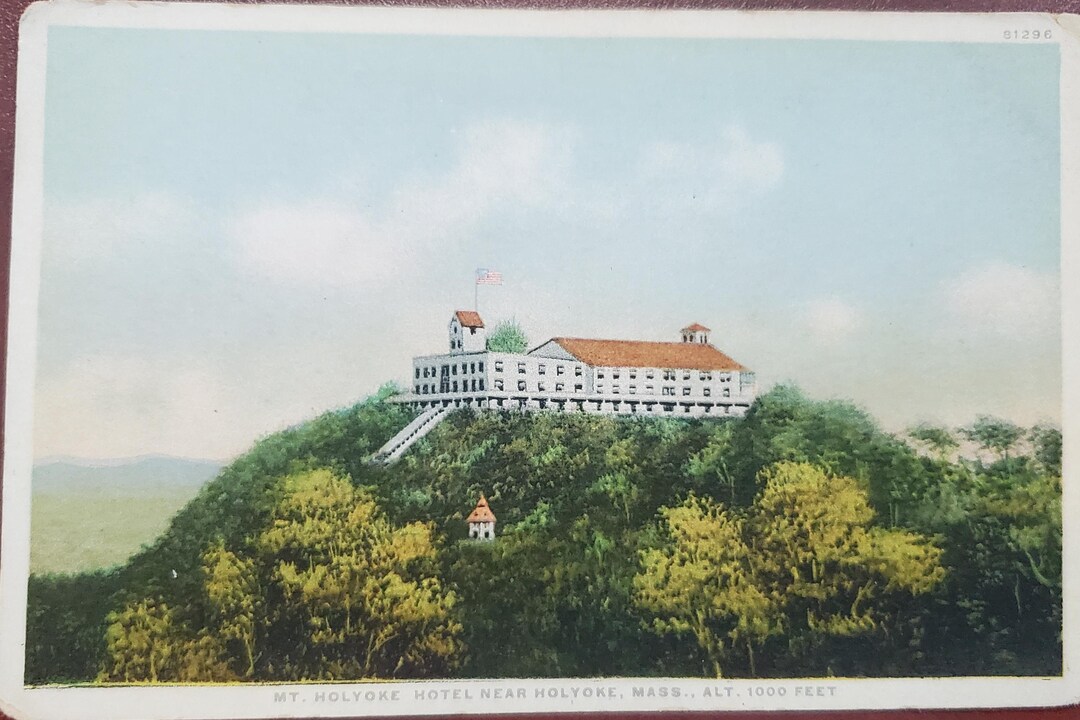 Mt. Holyoke Hotel Near Holyoke, Massachusetts, Vintage Color ...
