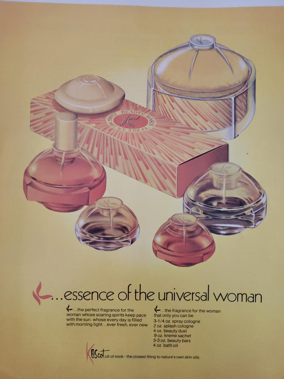 Koscot Oil of Mink Vintage Magazine Ad From 1972, Essence of the ...