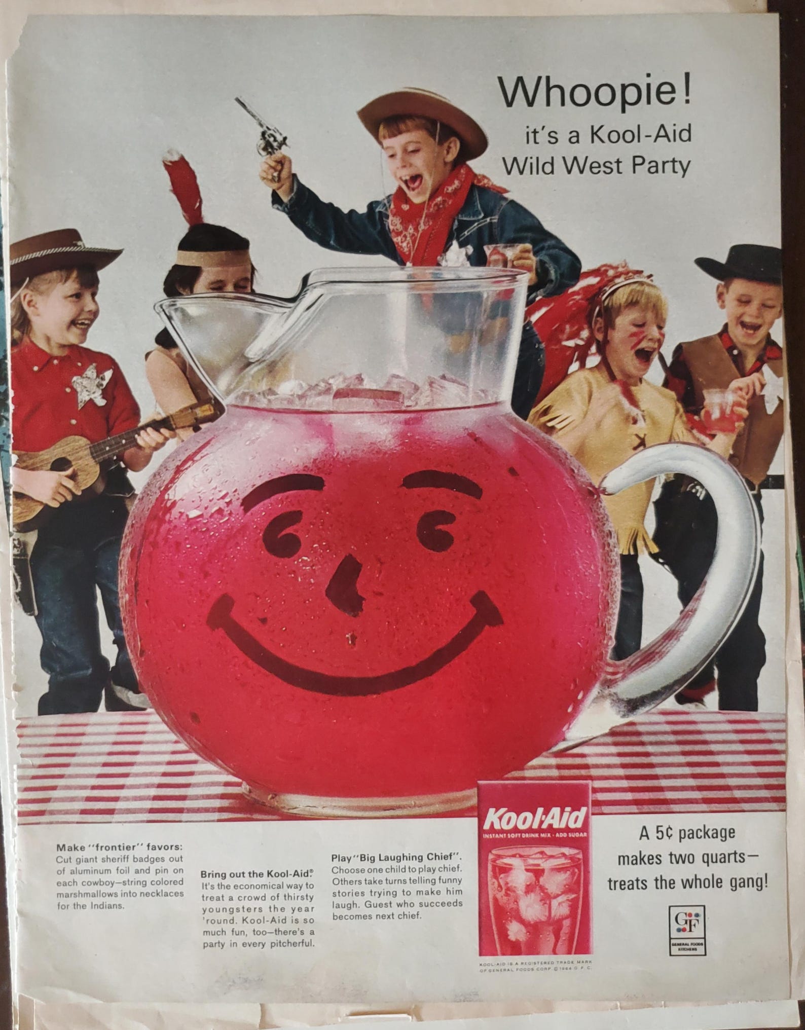 Kool-aid Advertisement, Vintage Magazine Ad, Fruit-flavored Beverage ...