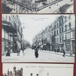 Lyon Nancy France, Vintage Black and White Photo Postcards, Set of 3 ...
