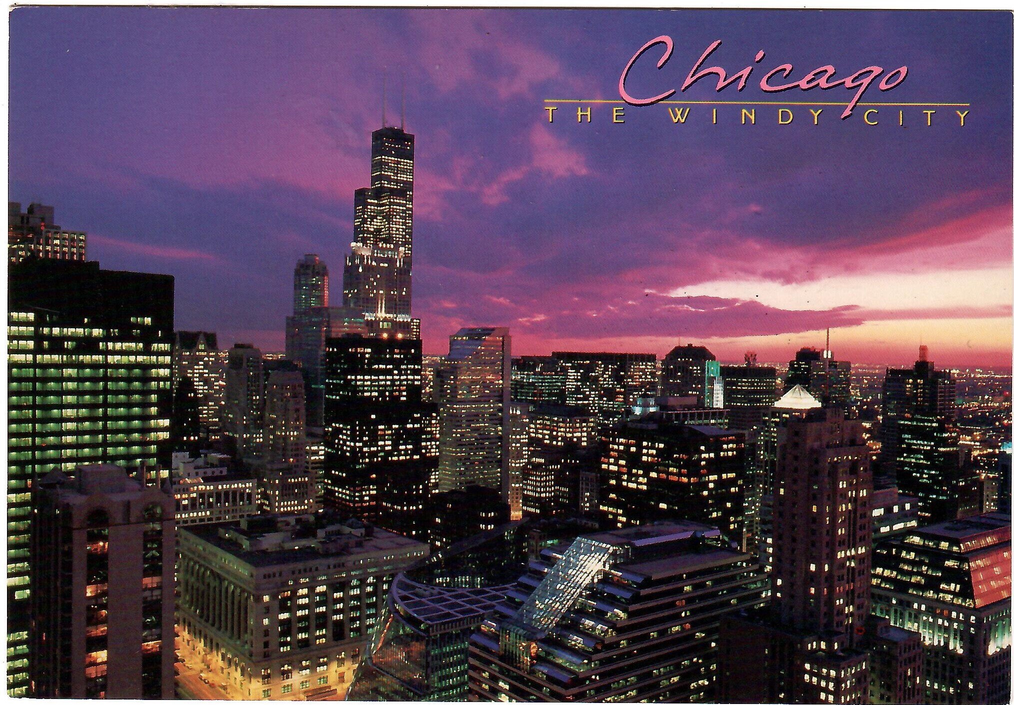 Chicago Illinois, the Windy City Vintage Set of Four Postcards of ...