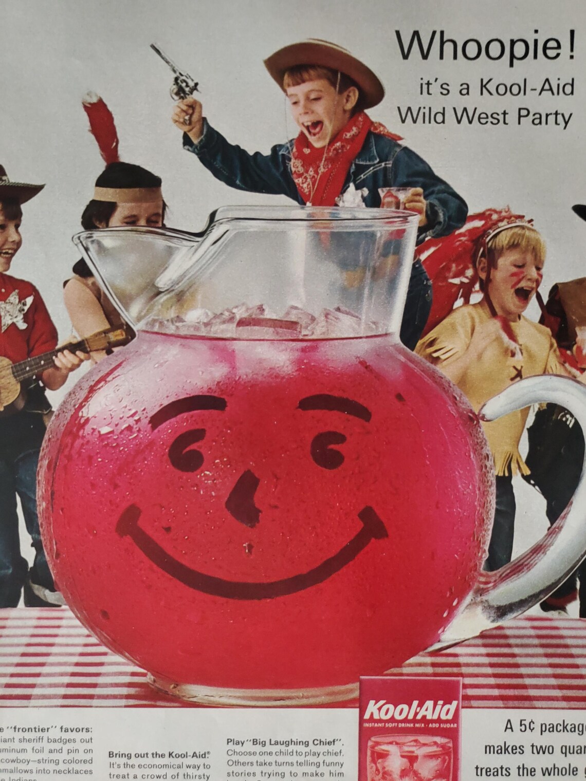 Kool-aid Advertisement, Vintage Magazine Ad, Fruit-flavored Beverage ...