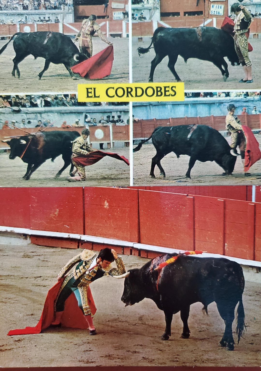 El Cordobes, Set of 2 Vintage Color Photo Postcards, International ...