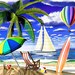 Premium Jigsaw Board Game Puzzle Tropical Summer Beach Puzzle of 250 or ...