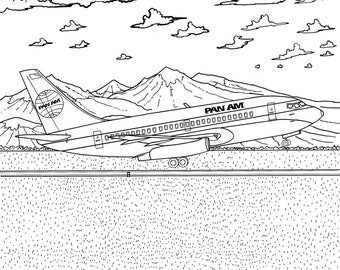 Boeing Coloring Pages