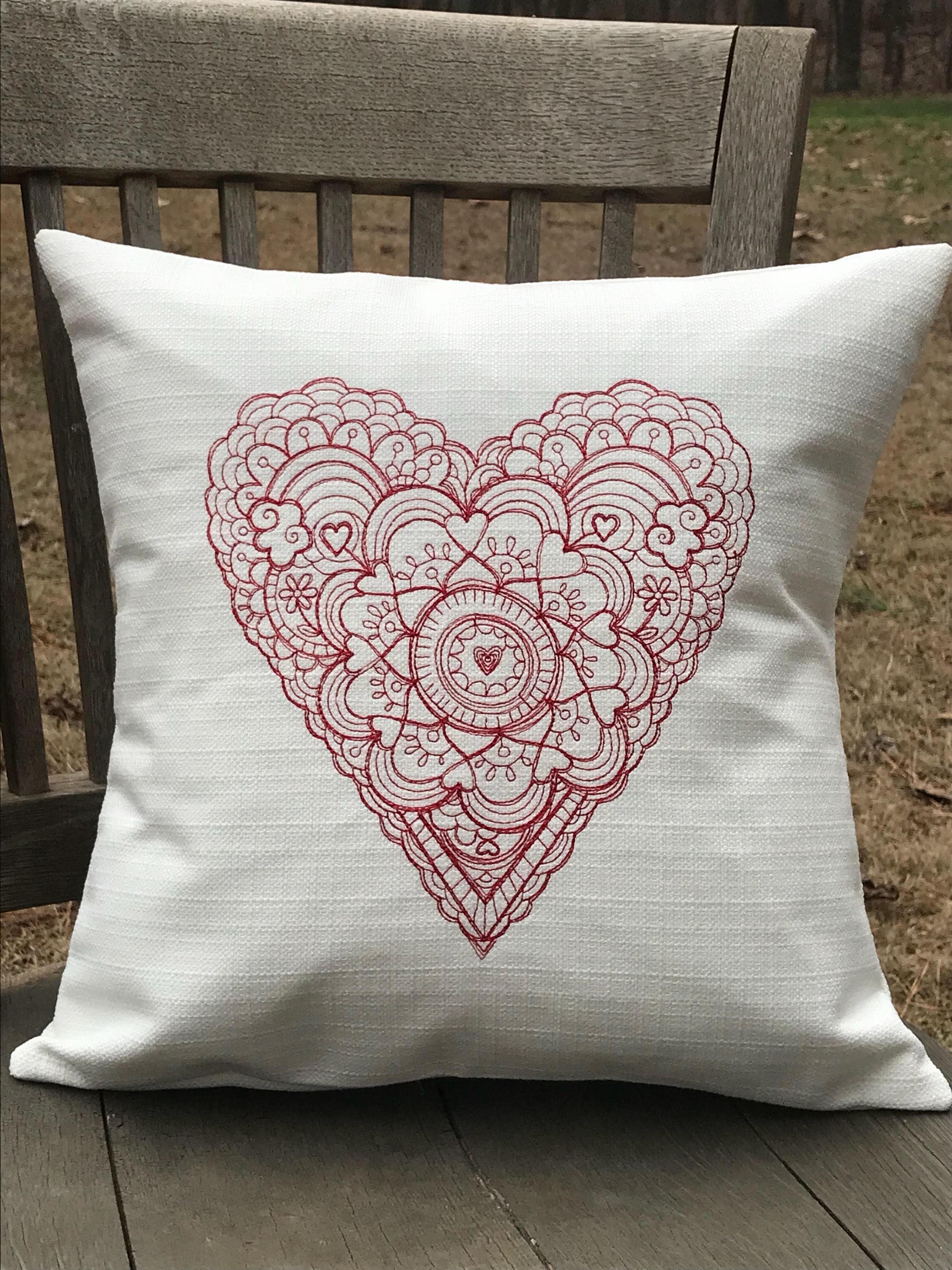 Decorative Heart Pillow - Etsy