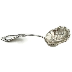 Sterling Silver Sugar Shell Spoon 1920s Ornate Clam Shell Bowl Silver ...