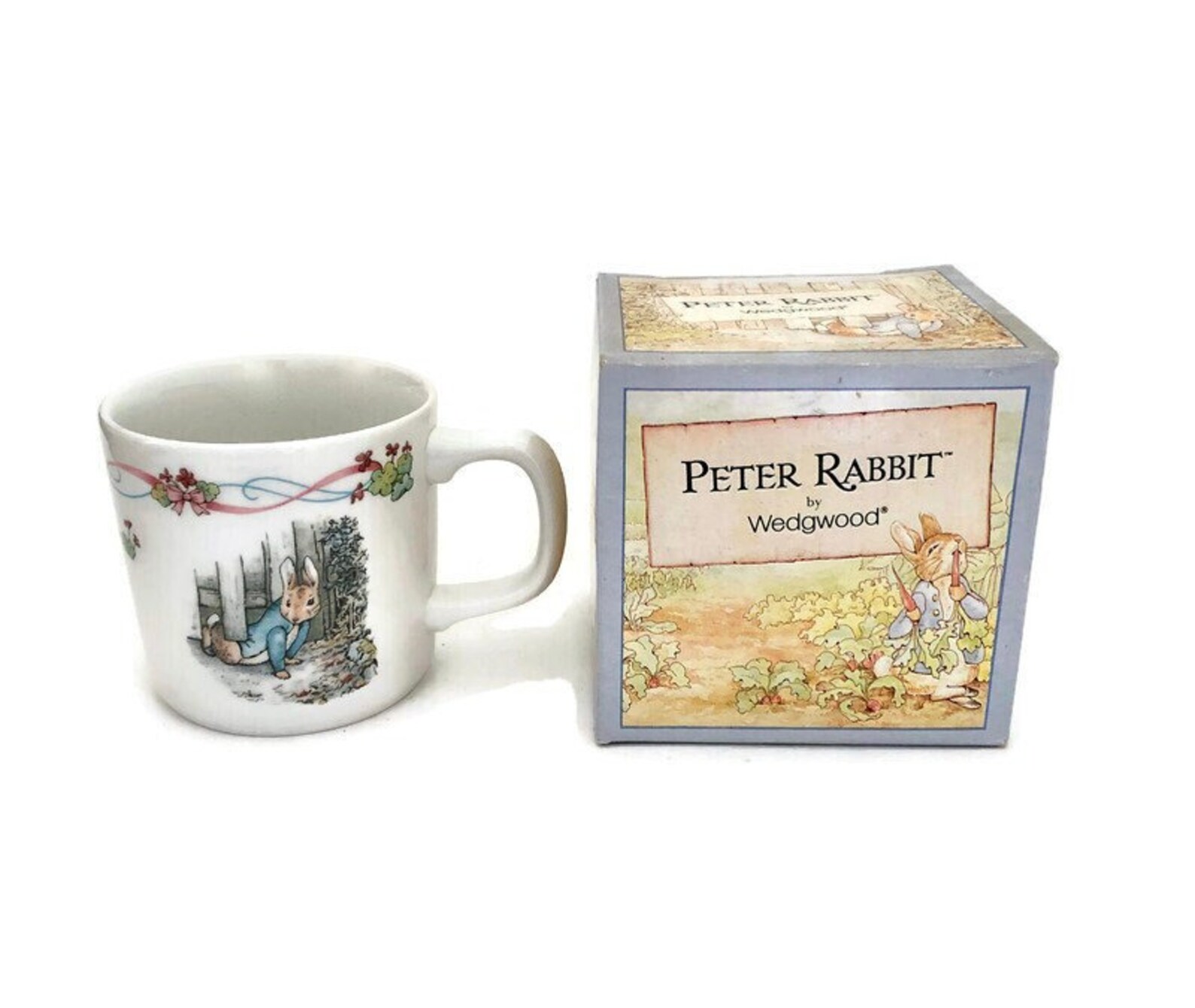 Vintage Wedgwood Peter Rabbit Christening Mug | 1992 Made in England - Etsy