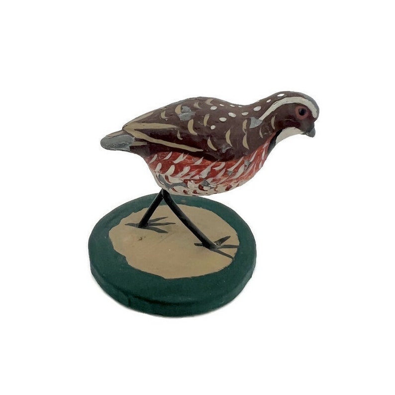 Vintage Bobwhite Quail Figure 1950s Hand Painted Cast Metal - Etsy
