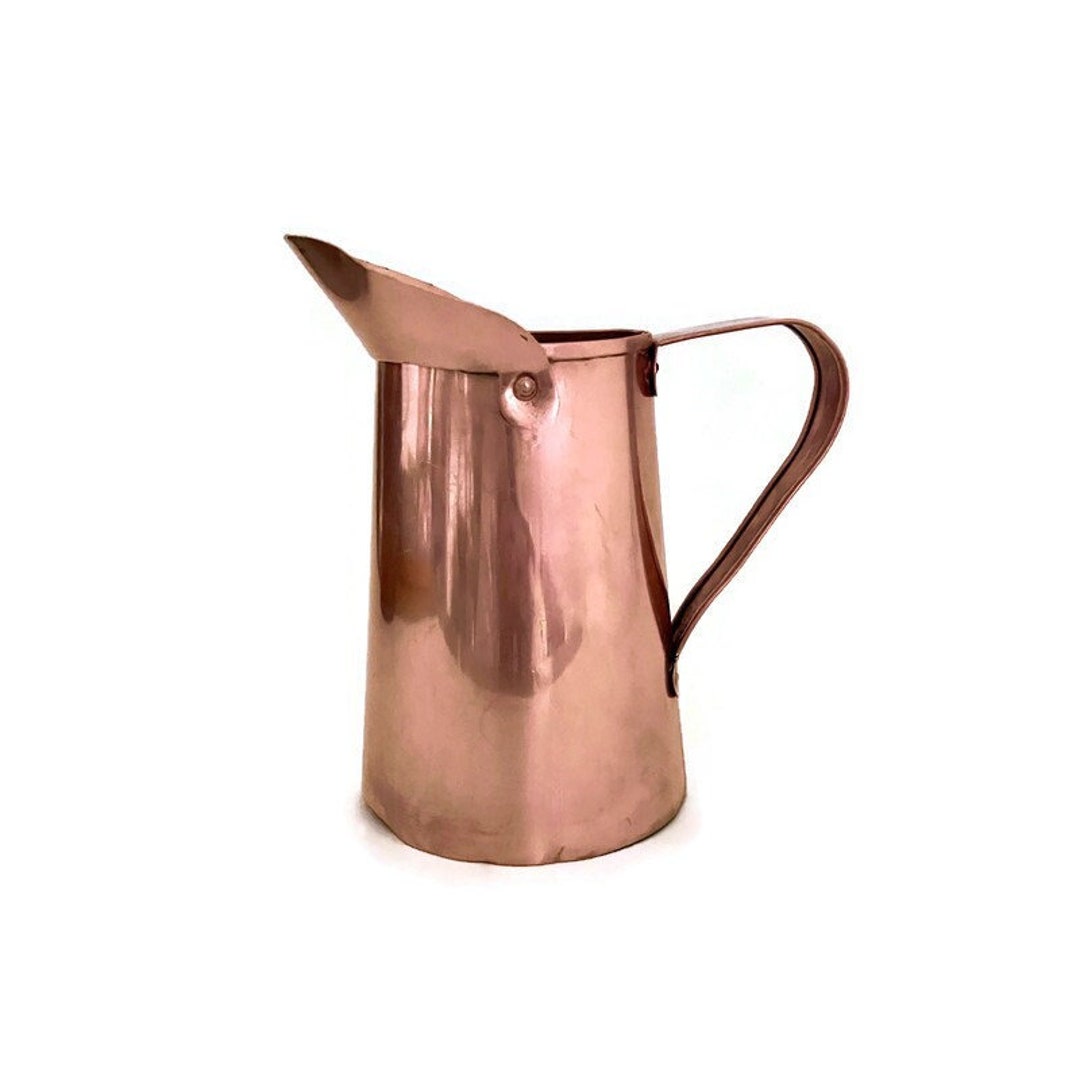 Solid Copper Pitcher 14 Oz | Copper Tableware | JENZO Made in the USA ...